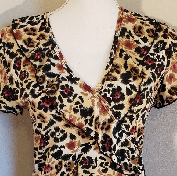 Susan Lawrence | Tops | Susan Lawrence Floral Short Sleeve Blouse ...